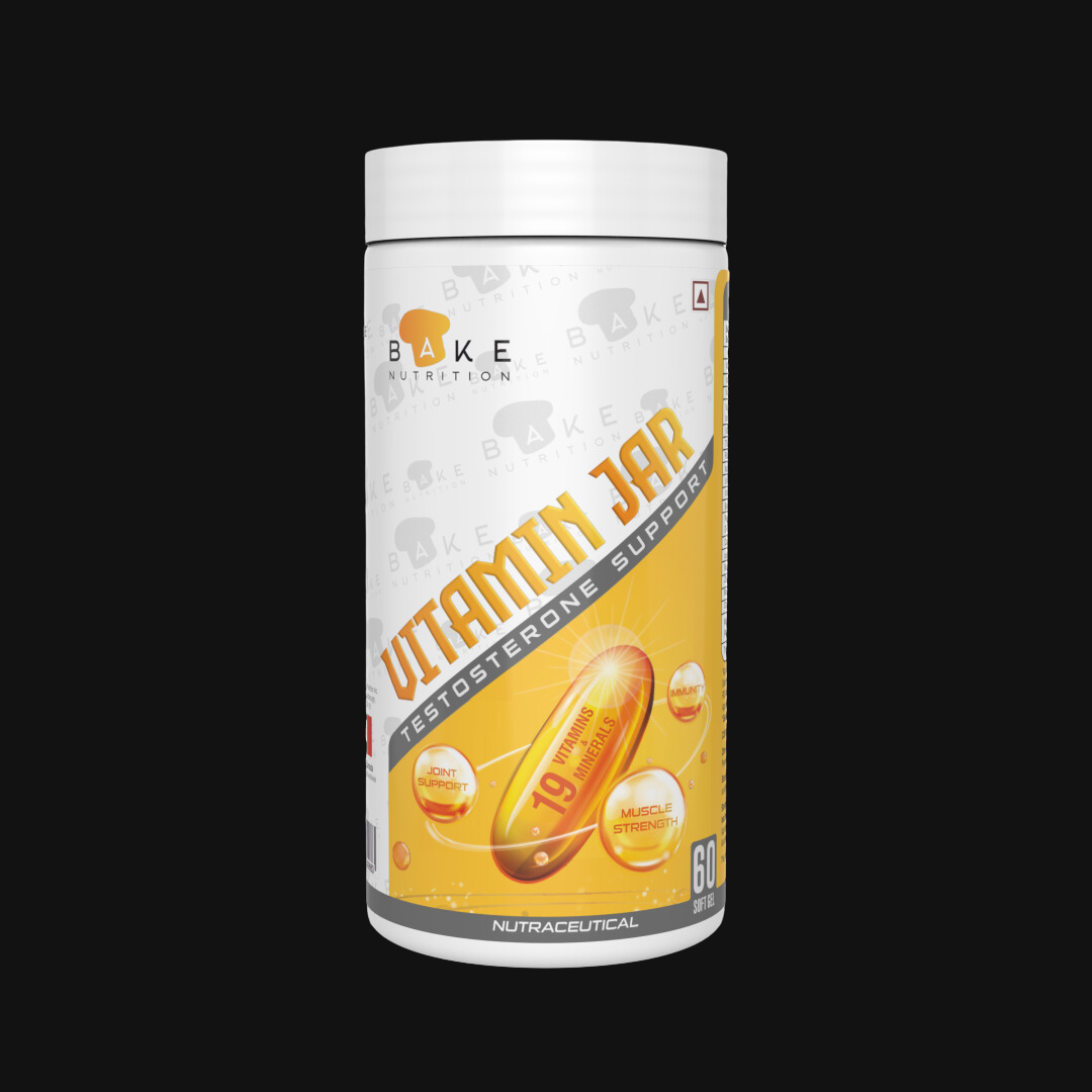 Bake Nutrition Vitamin Jar | 60 servings | Gel Capsule | High Absorpti ...